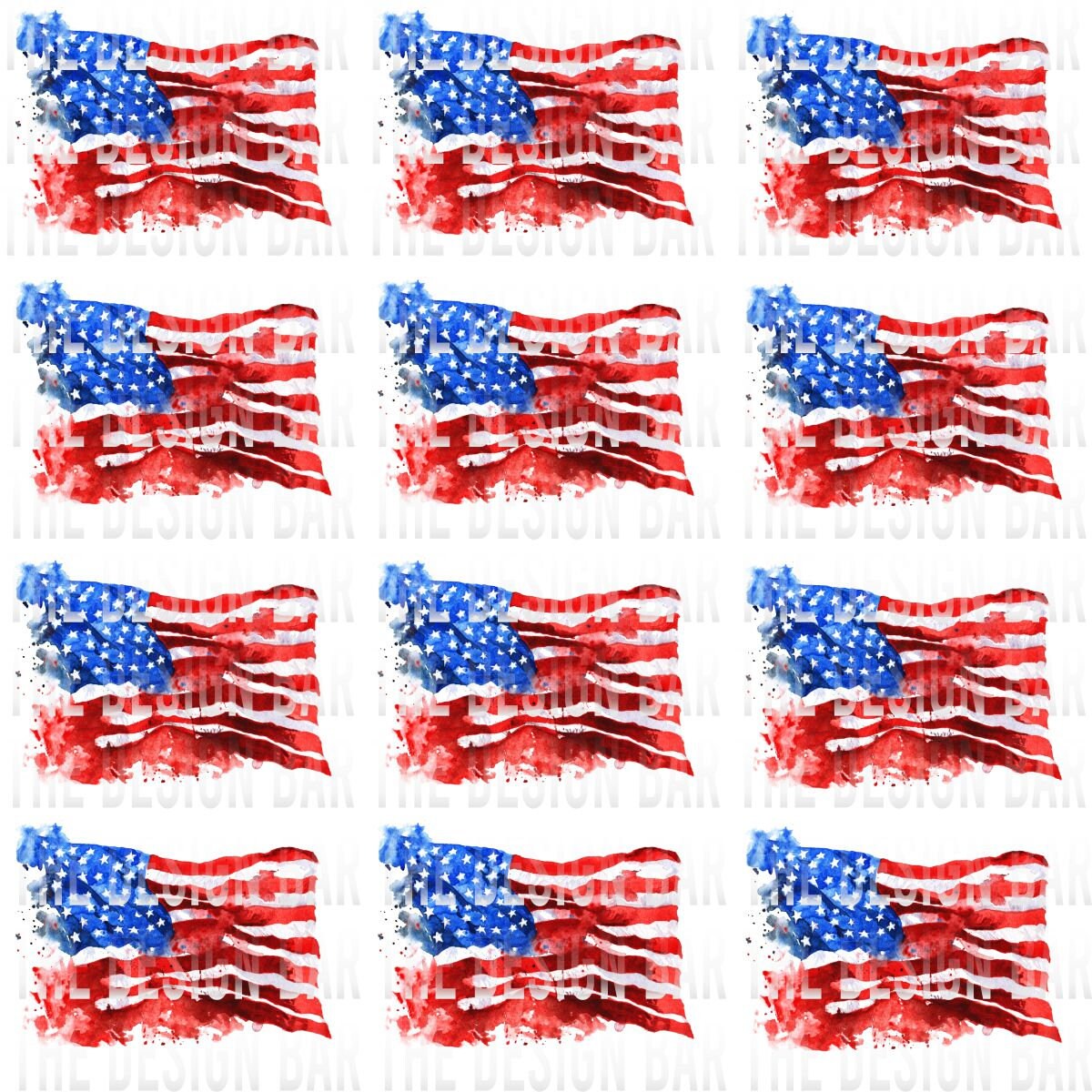 American Flags Digital Downloads, Memorial Day Digital Download ...