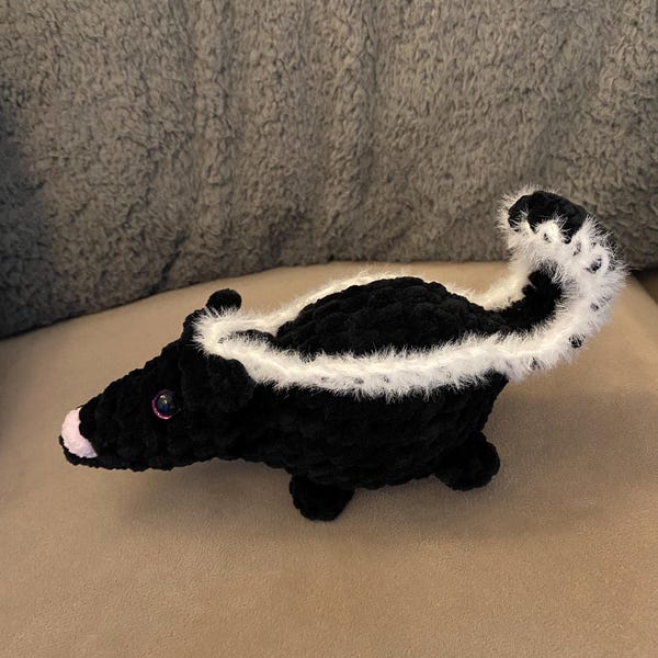 Crochet Skunk - Etsy