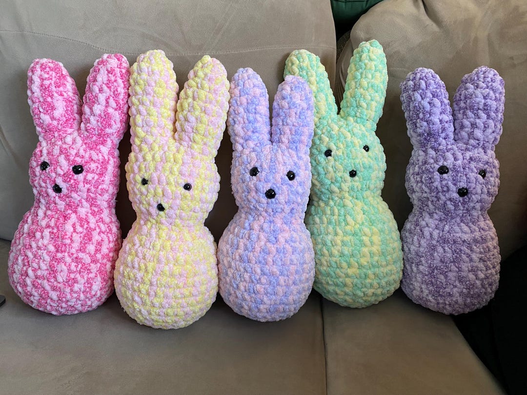 Big Crochet Peeps Plushie, Amigurumi Peeps, Crochet Plush - Etsy