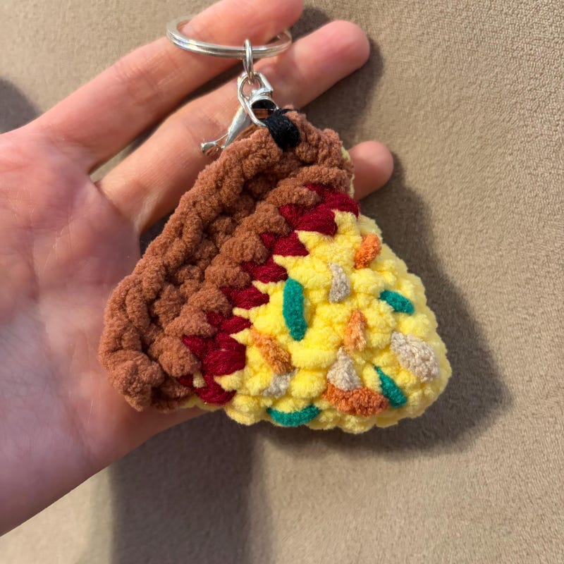Pizza Keychain - Etsy