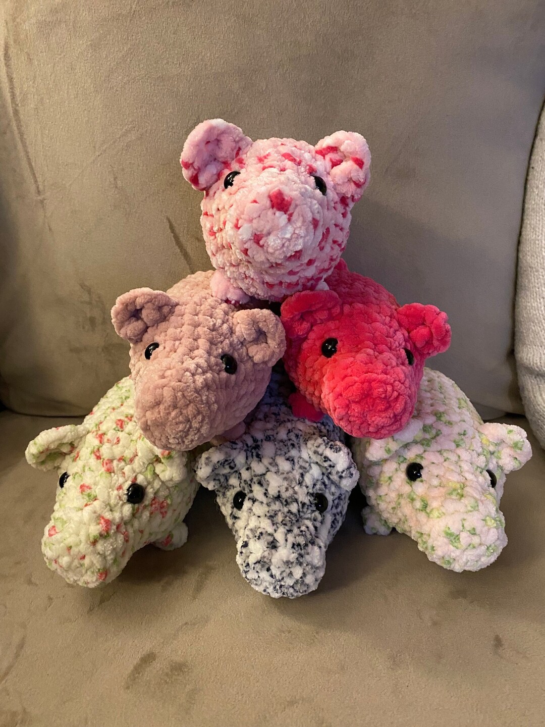 Crochet Piggy Plushie, Amigurumi Pig, Pig Plush - Etsy
