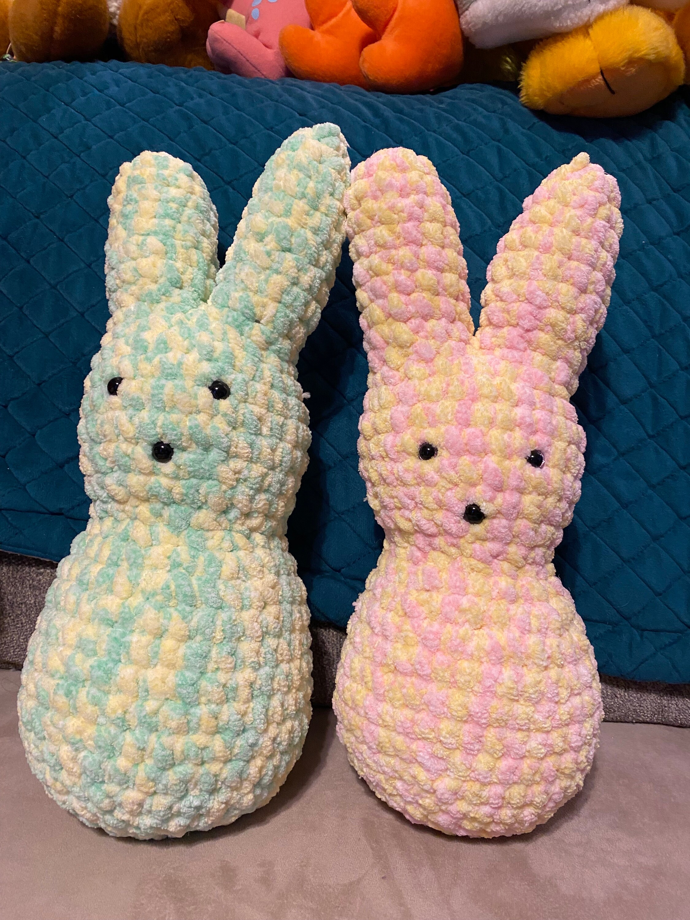 Big Crochet Peeps Plushie, Amigurumi Peeps, Crochet Plush - Etsy