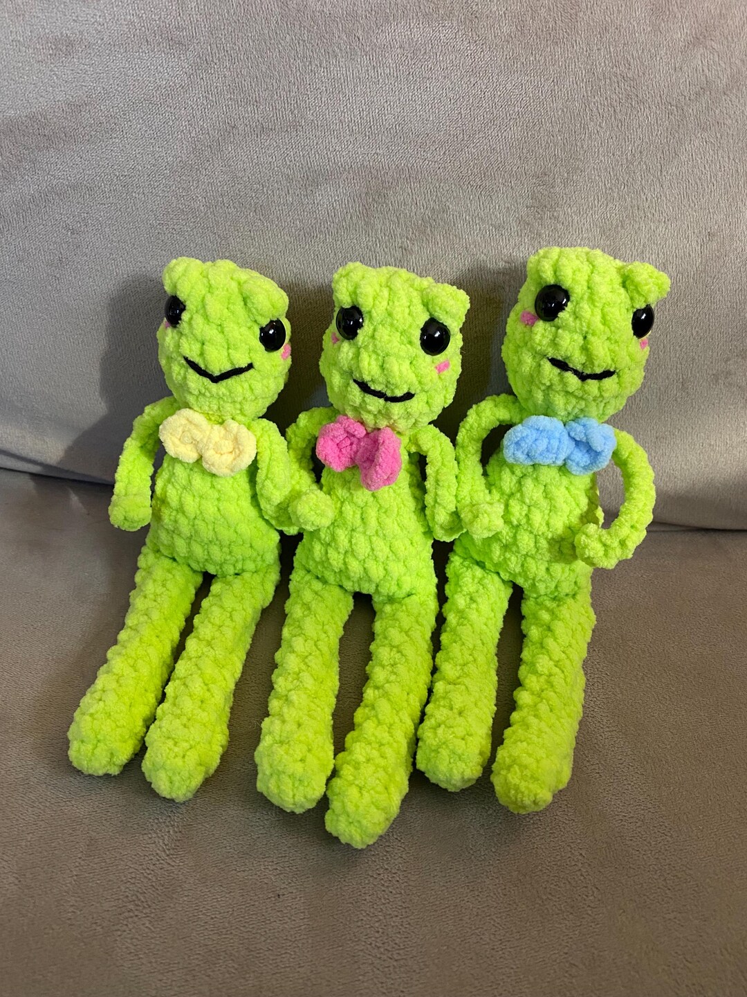 Crochet Frogbert Plushie, Crochet Frog Plush, Amigurumi Frog, Crochet ...