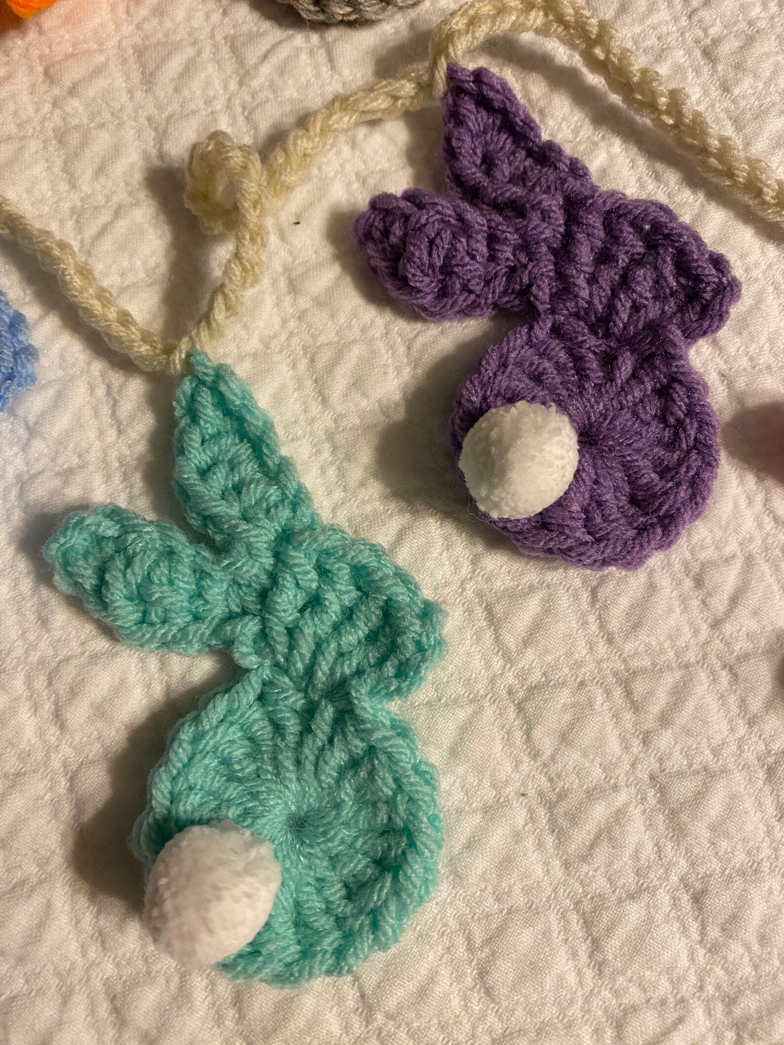 Crochet Bunny Garland, Crochet Rabbit Garland, Easter Garland, Spring ...