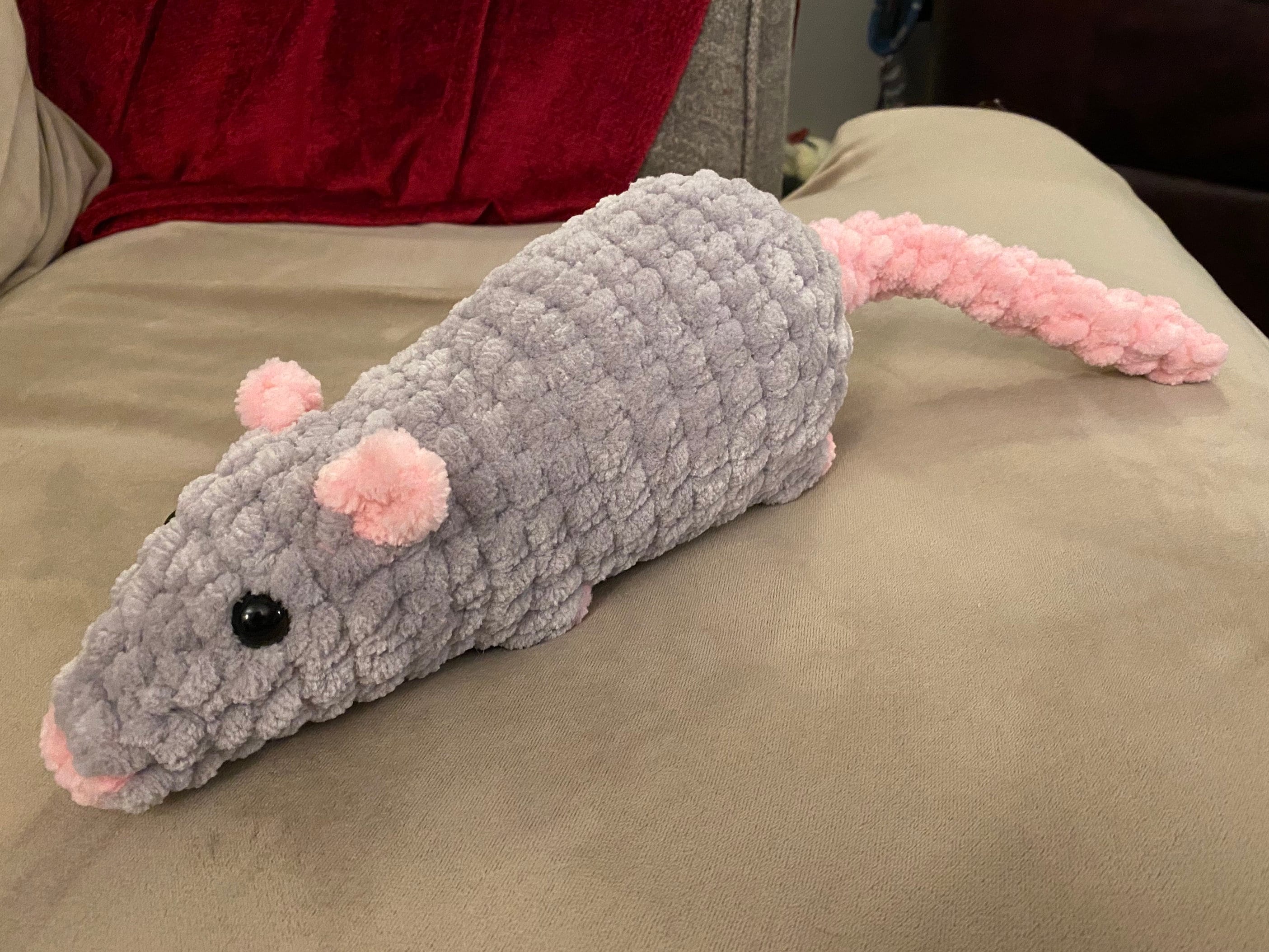 Big Crochet Rat Plushie, Big Amigurumi Rat - Etsy