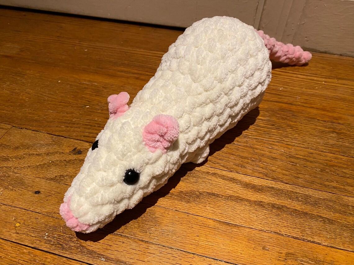 Big Crochet Rat Plushie, Big Amigurumi Rat - Etsy
