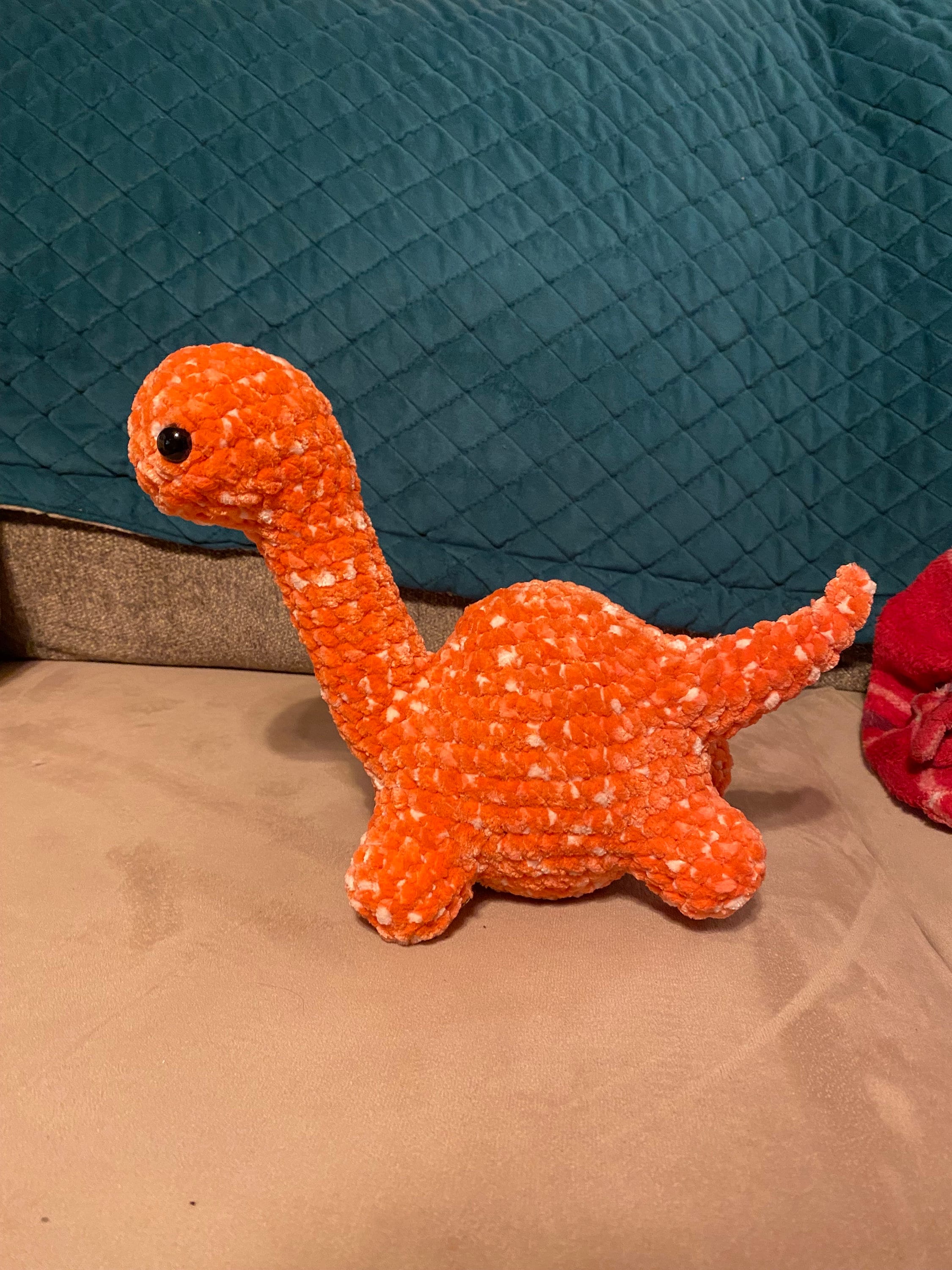Crochet Brontosaurus Plushie, Dinosaur Amigurumi, Dino Plush, Bronto ...