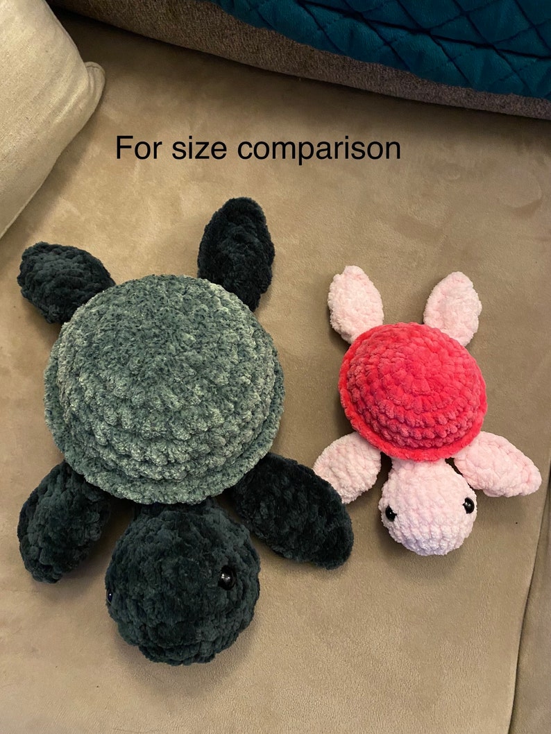 Big Crochet Turtle Plushie, Amigurumi Turtle, Crochet Plush - Etsy
