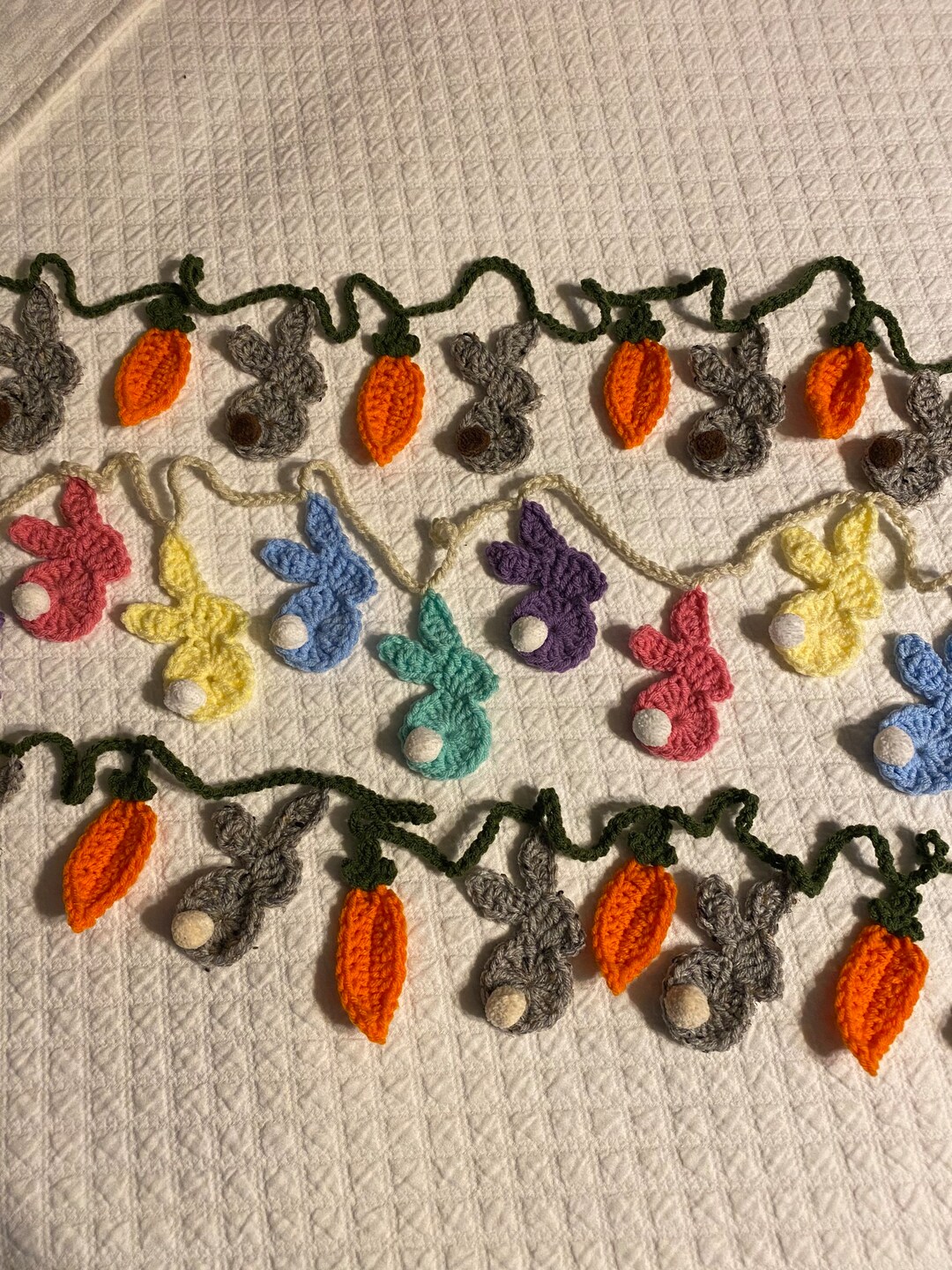 Crochet Bunny Garland Crochet Rabbit Garland Easter Garland - Etsy