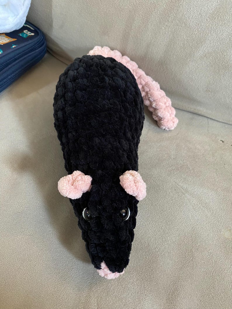 Big Crochet Rat Plushie, Big Amigurumi Rat - Etsy