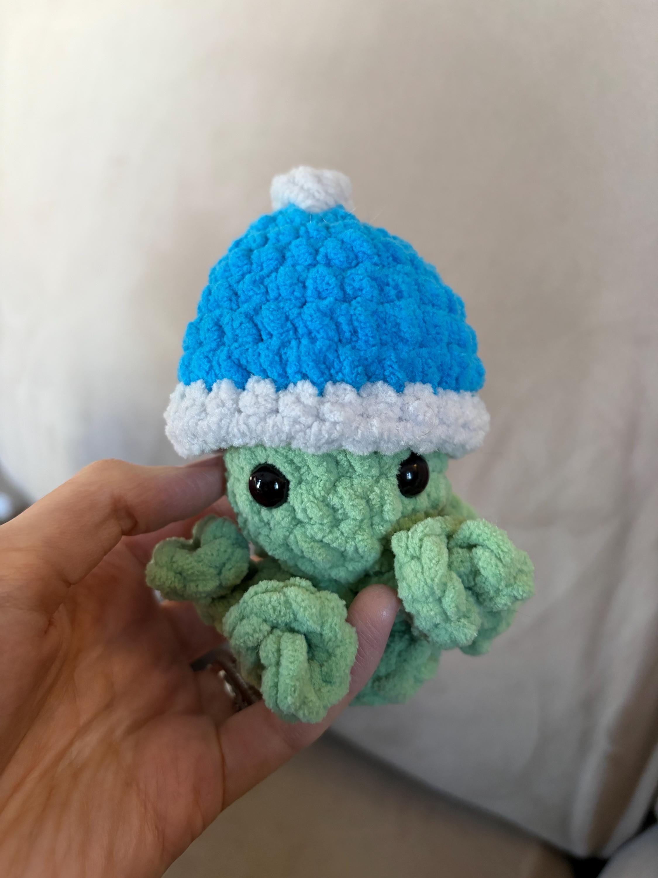 Crochet Popping Octo Plushies, Octopus in Hat, Crochet Stuffie - Etsy