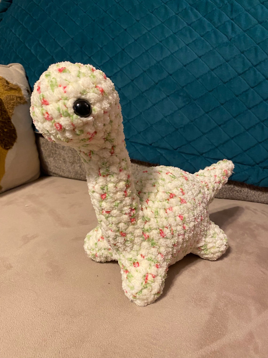 Crochet Brontosaurus Plushie, Dinosaur Amigurumi, Dino Plush, Bronto ...