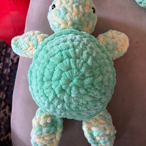 Big Crochet Turtle Plushie, Amigurumi Turtle, Crochet Plush - Etsy