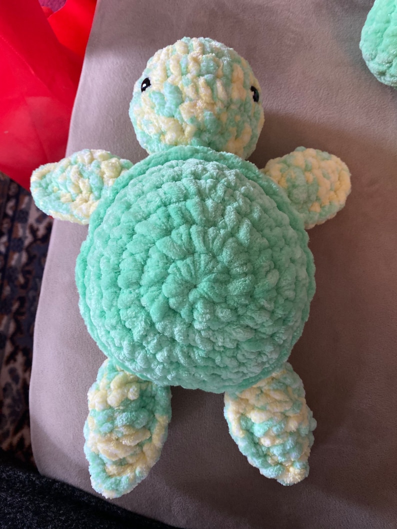 Big Crochet Turtle Plushie, Amigurumi Turtle, Crochet Plush - Etsy