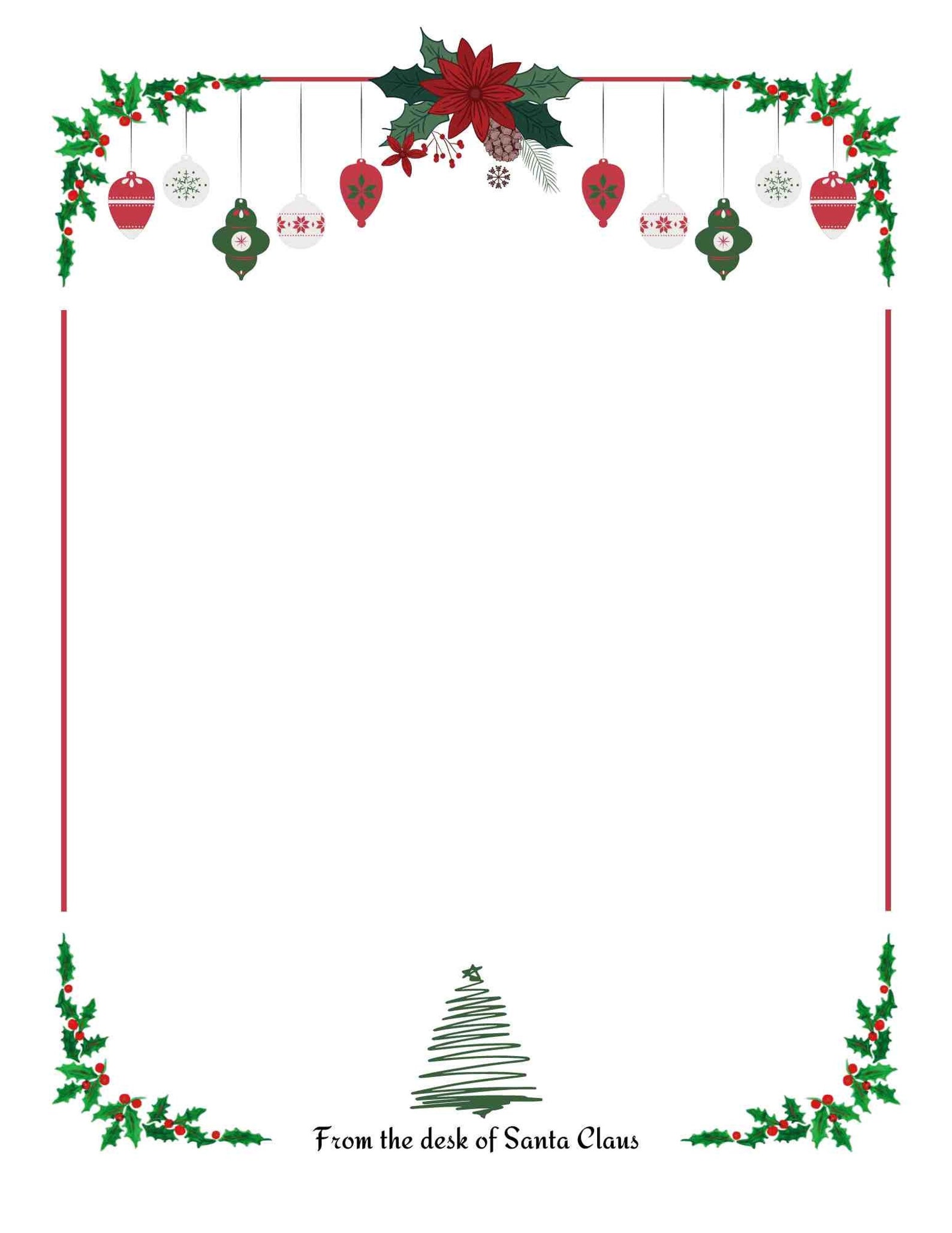 From The Desk Of Santa Free Printable
