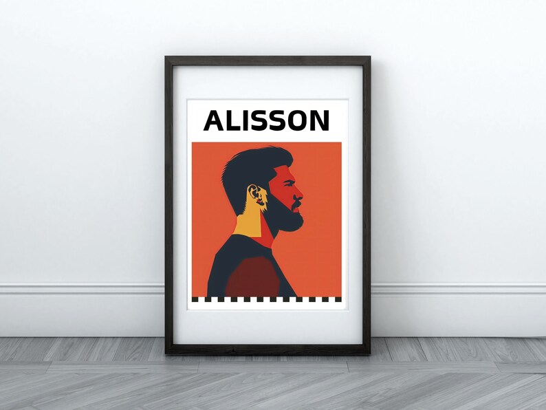 Alisson Becker Digital Print | Liverpool FC Art | Instant Download ...