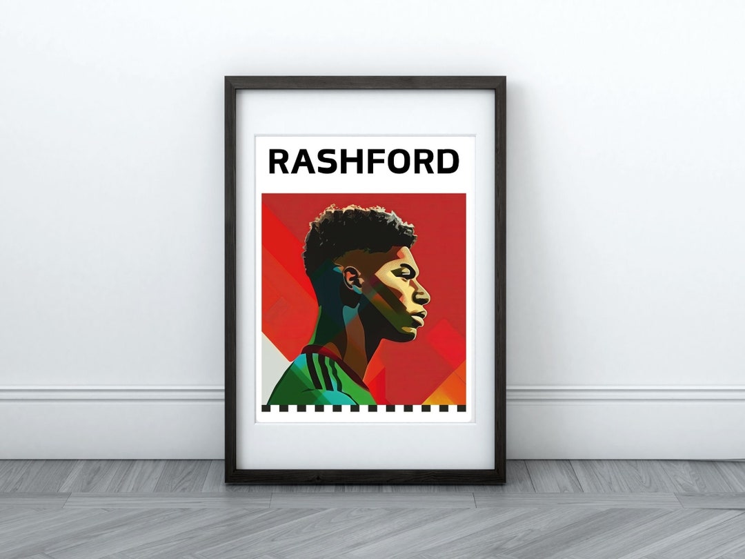Marcus Rashford Digital Print | Manchester United Art | Instant ...