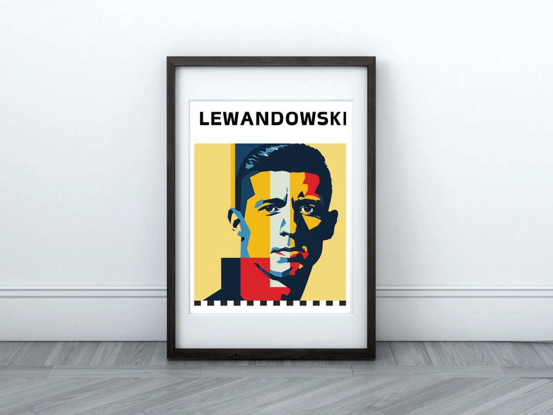 Robert Lewandowski Digital Print | FC Barcelona Art | Instant Download ...