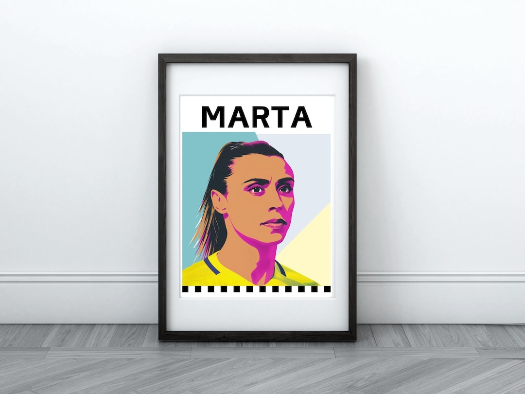 Marta Digital Print Brazil Womens Soccer Art Instant Download Printable ...
