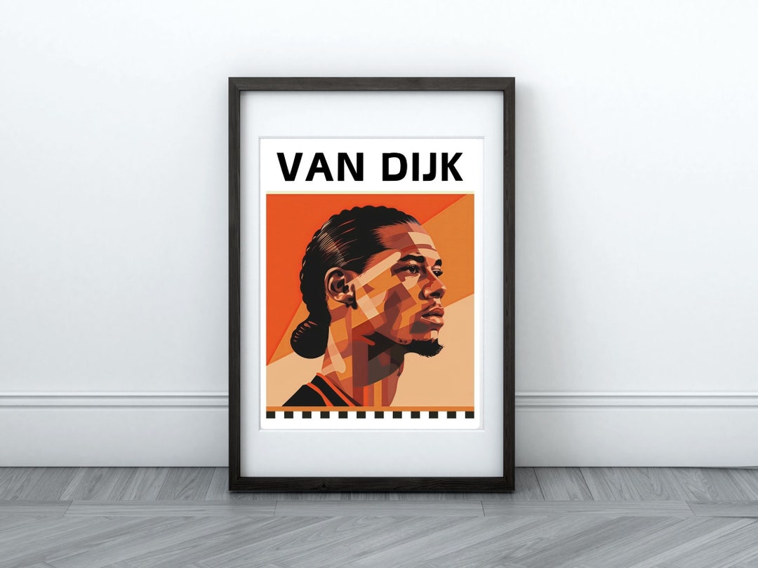 Virgil Van Dijk Digital Print | Liverpool FC Art | Instant Download ...