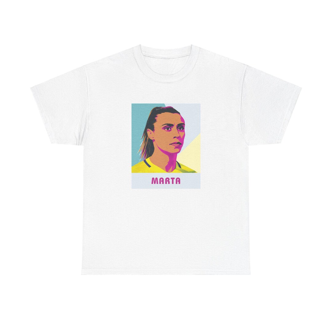 Marta Soccer Tee | Brazil & Orlando Pride Legend Pop Art | Marta ...