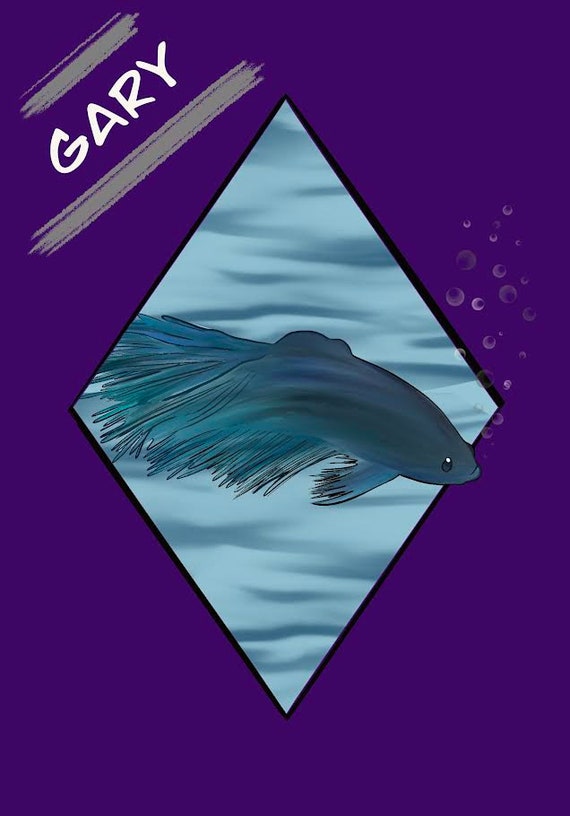 Custom Fish Portrait Fish Memorial Pet Portrait Custom Fish - Etsy