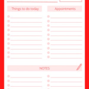 A4 Printable to Do List - 4 Colours Provided in This Listing: Black ...