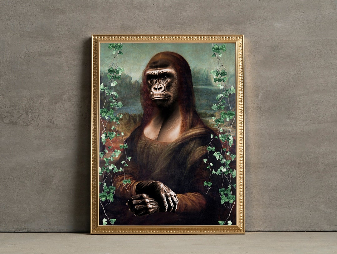 Mona Lisa Altered Art, Mona Lisa Poster, Altered Art Print, Altered Art ...