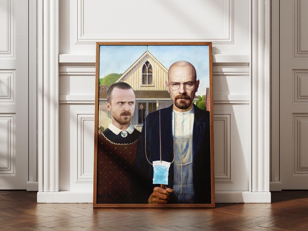 Altered Art,american Gothic Parody, Breaking Bad Poster,american Gothic ...
