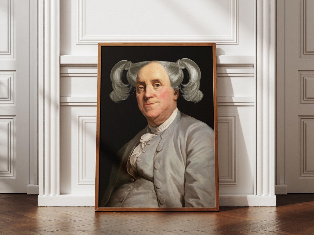 Funny Benjamin Franklin Altered Portrait Print (digital Download) - Etsy