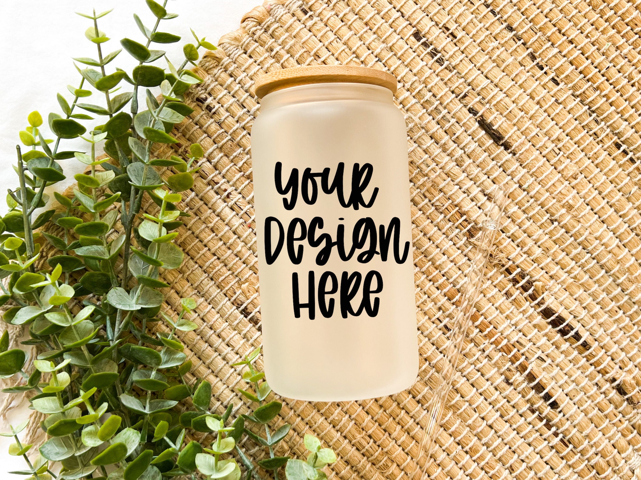 Frosted Libby Beer Glass Mockup, Blank Mug Mockup, 16oz Glass Beer Can ...