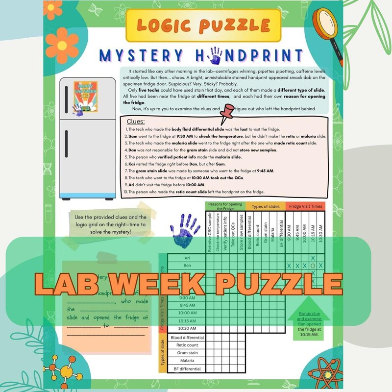 Printable Logic Puzzles - Etsy