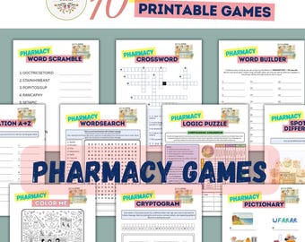 Printable Pharmacy Pictionary Game | Fun Activities for Pharmacists ...