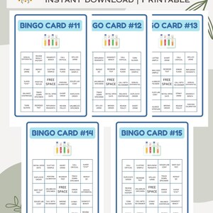Printable Lab Week Bingo Game | 30 Bingo Cards | Medical Laboratory ...