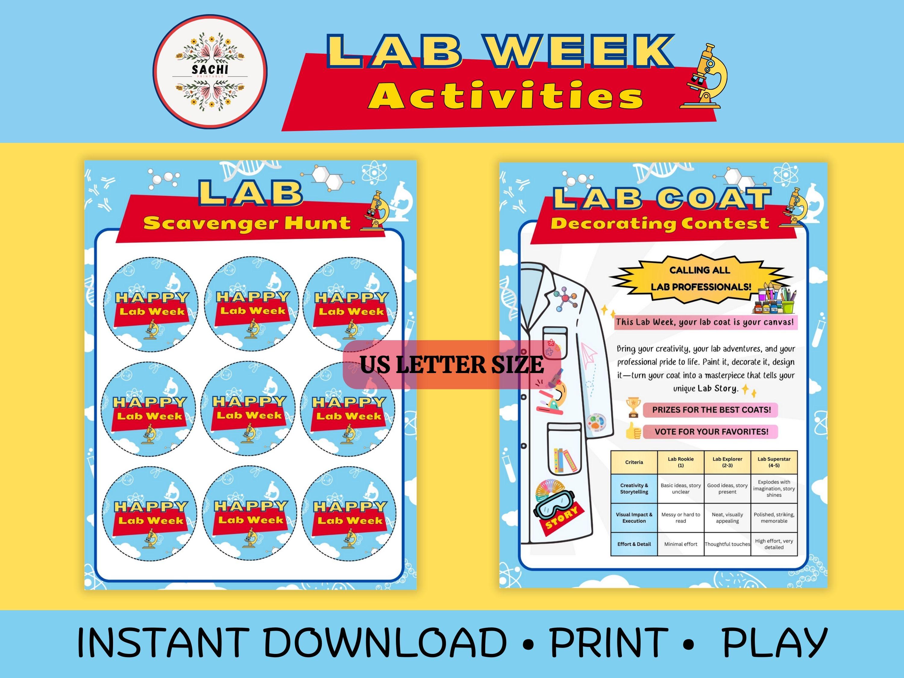2026 Lab Week Activities Bundle – 5 Interactive Lab Games & Challenges ...