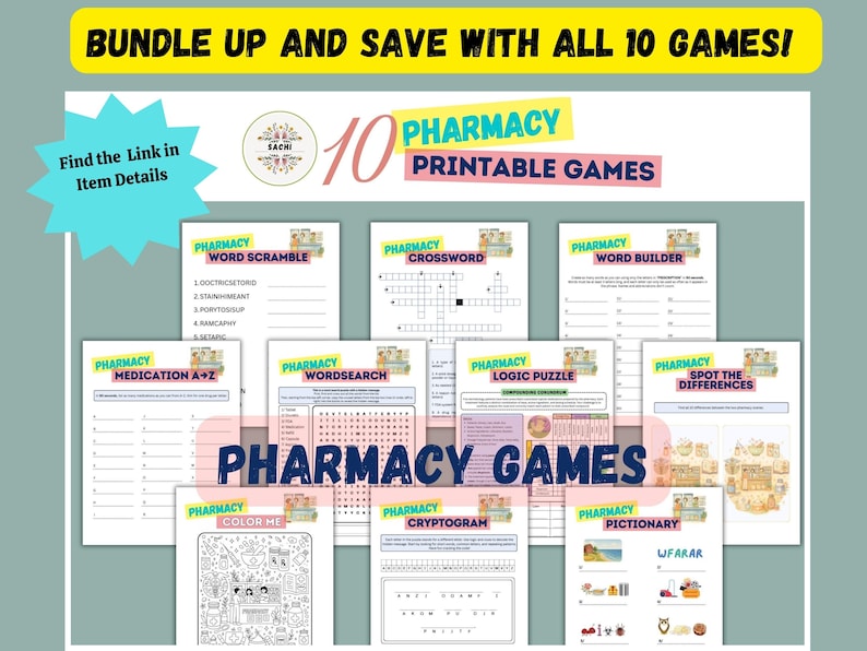 Pharmacy Cryptogram Puzzle: Printable Game for Pharmacy Week (PDF ...