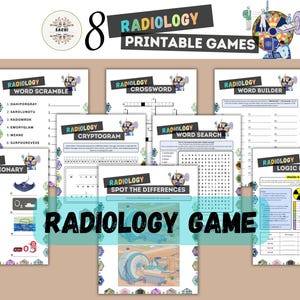 Printable 8 Radiology Game Bundle | 2025 the Kaleidoscope of Radiologic ...