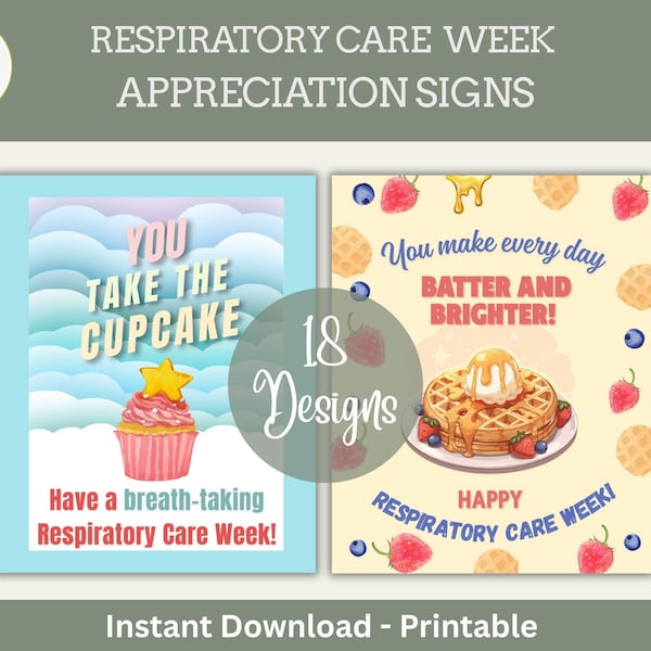 Respiratory Week Posters - Etsy