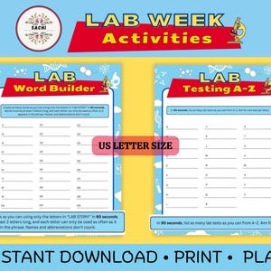2026 Lab Week Activities Bundle – 5 Interactive Lab Games & Challenges ...