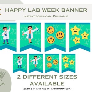 Happy Lab Week Banner Printable | Lab Week 2025 | Lab Week Activities ...