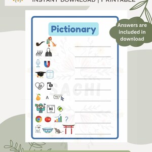 Printable Medical Lab Pictionary Game: Lab Week Activities (PDF) - Etsy