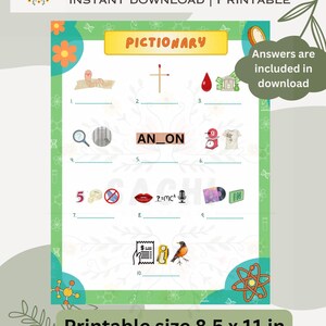 Printable Medical Lab Pictionary Game: Lab Week Activities (PDF) - Etsy