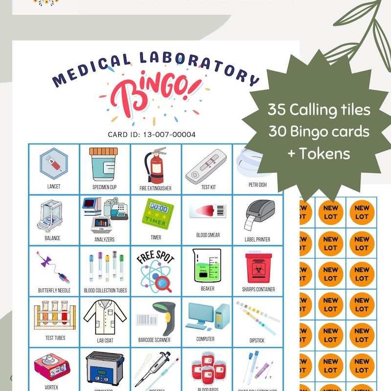 Medical Laboratory Card - Etsy