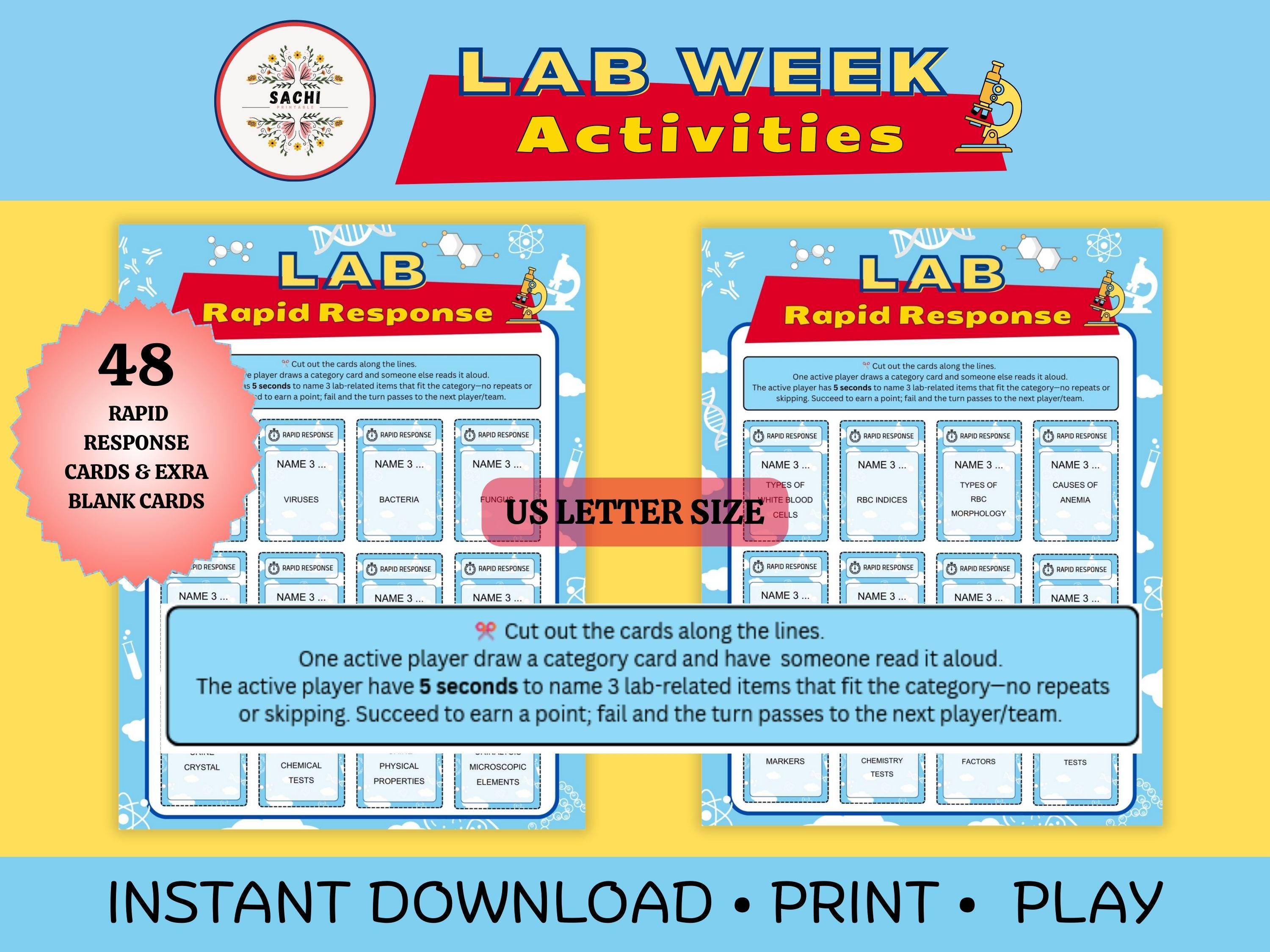 2026 Lab Week Activities Bundle – 5 Interactive Lab Games & Challenges ...