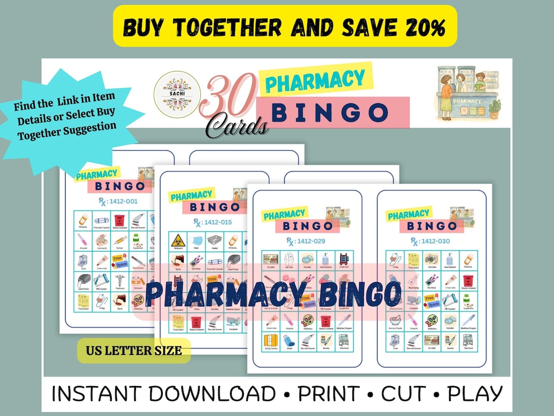 Printable 10 Pharmacy Game Bundle | Pharmacy Week 2025 Puzzles | Fun ...