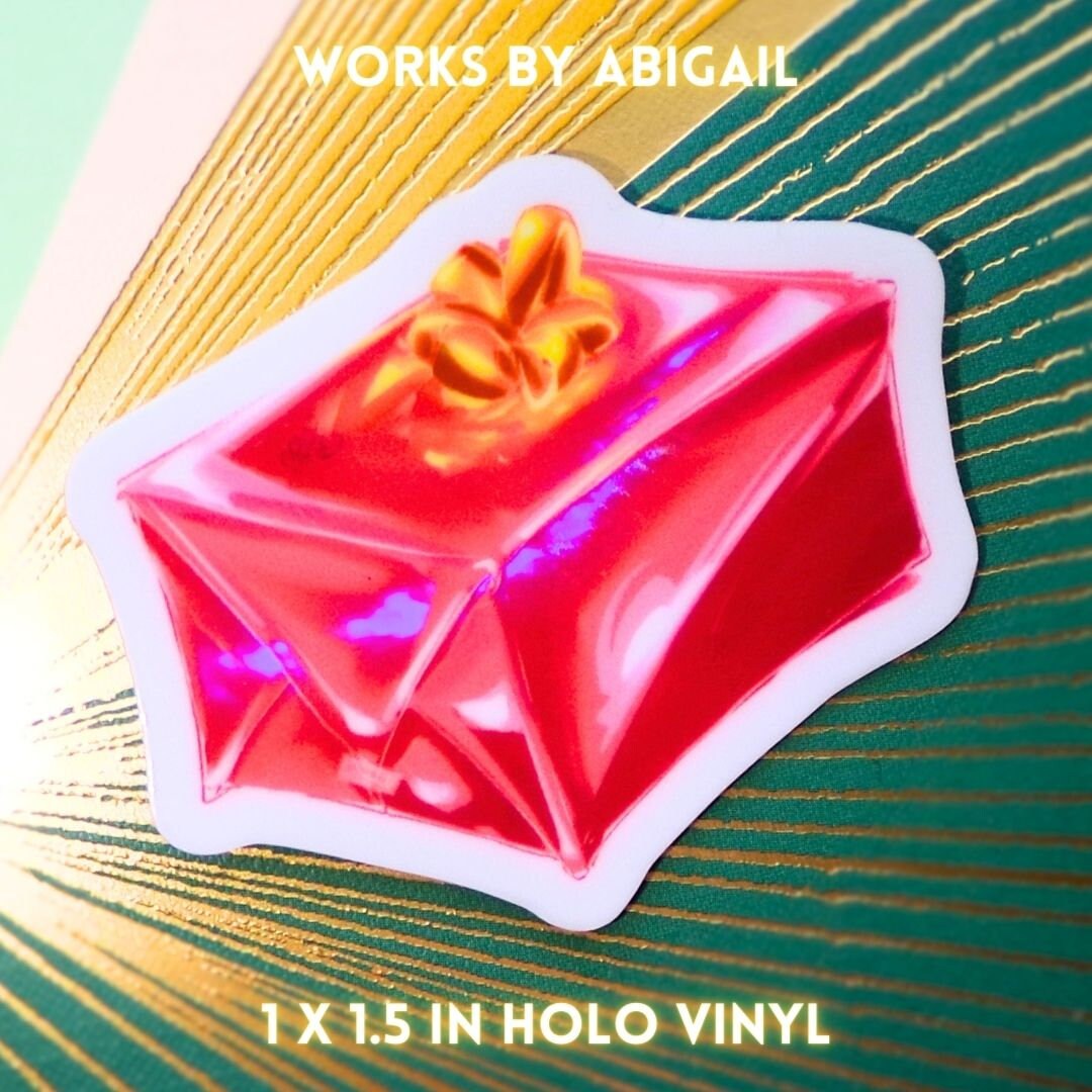 Moon Gift Holographic Sticker - Etsy