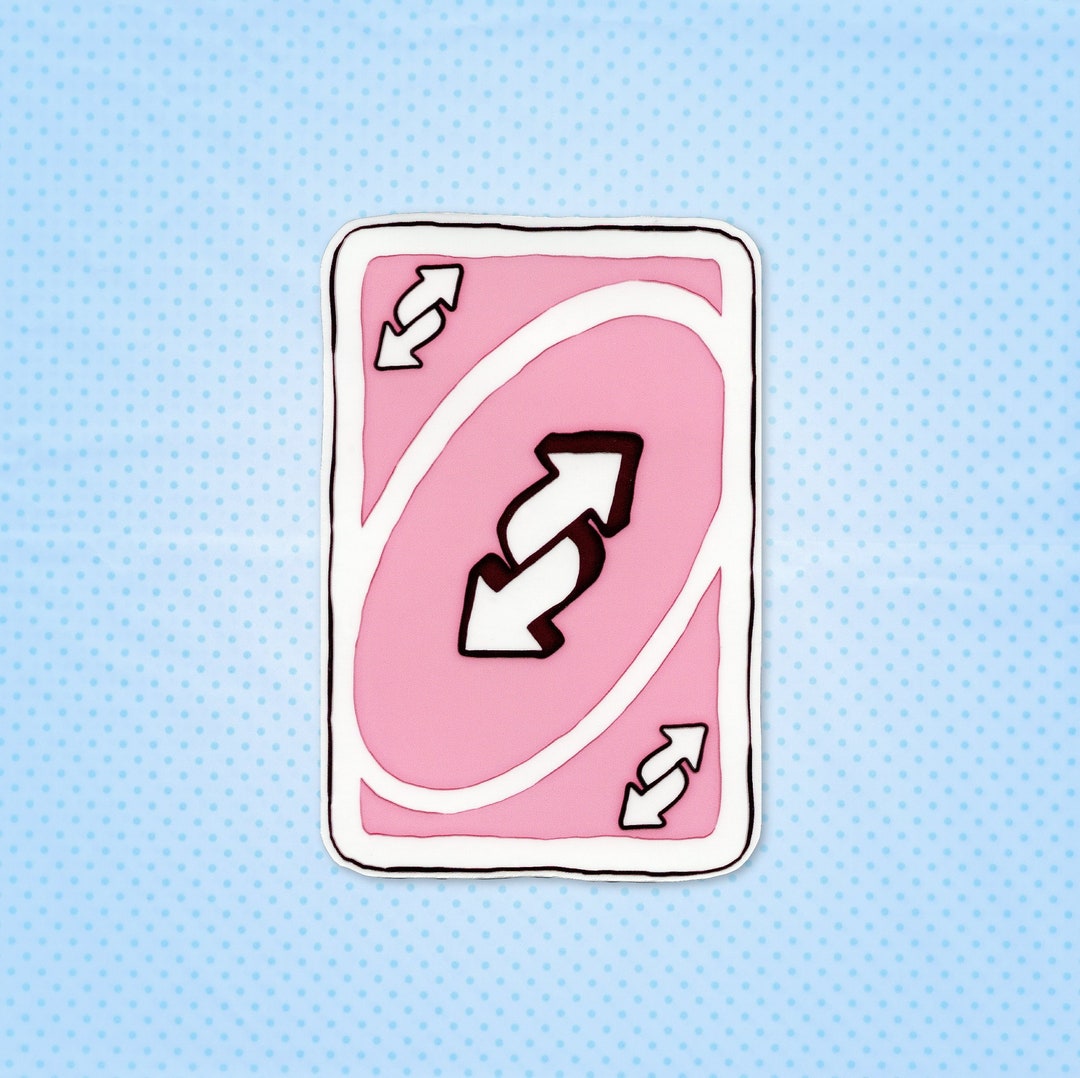 Sticker - No, U! Reverse Card, Pink (funny Internet Meme Vinyl Sticker ...