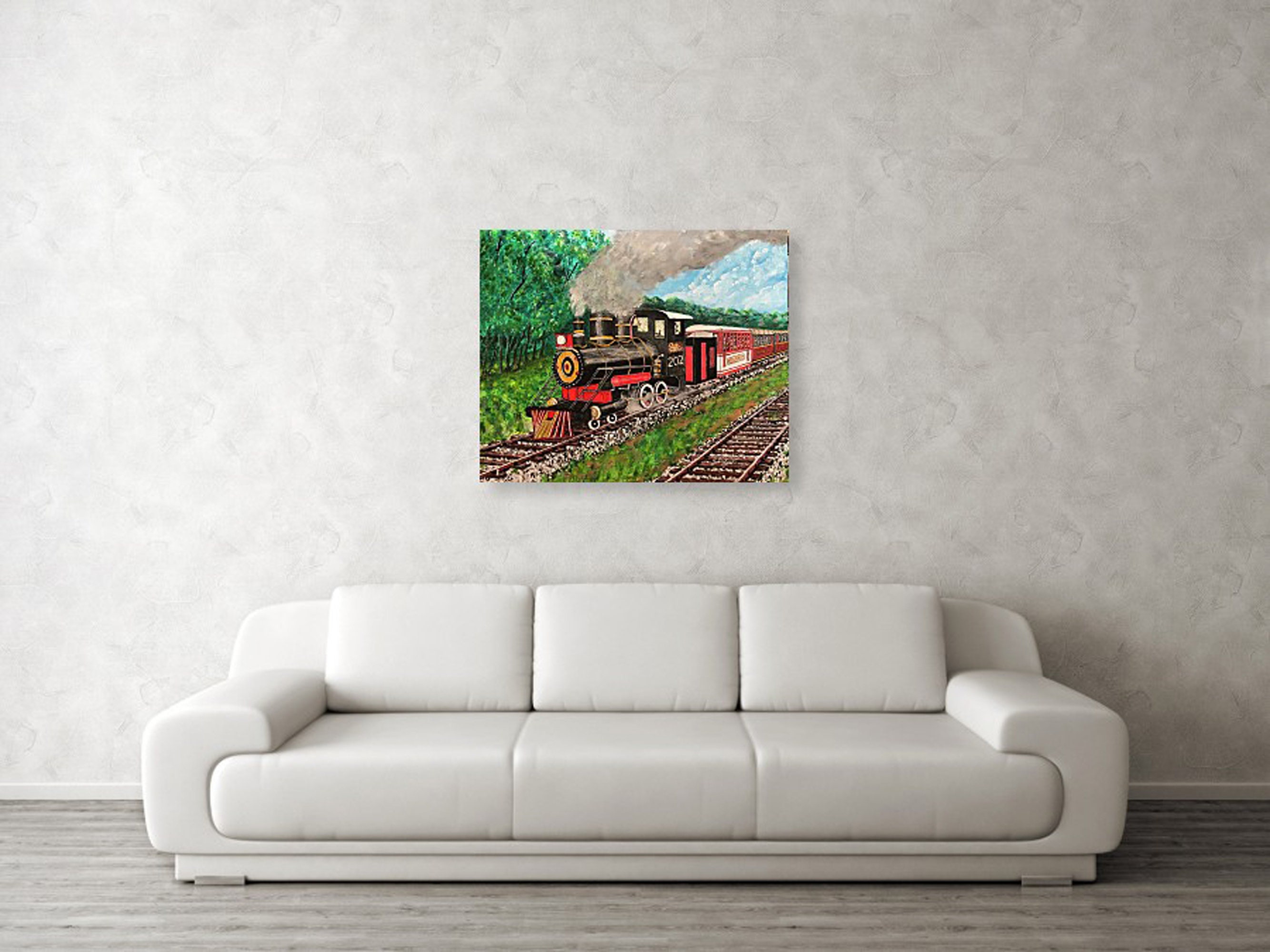 2150 'BCO Express" Hand Painted Acrylic Original on Canvas by Bob ...