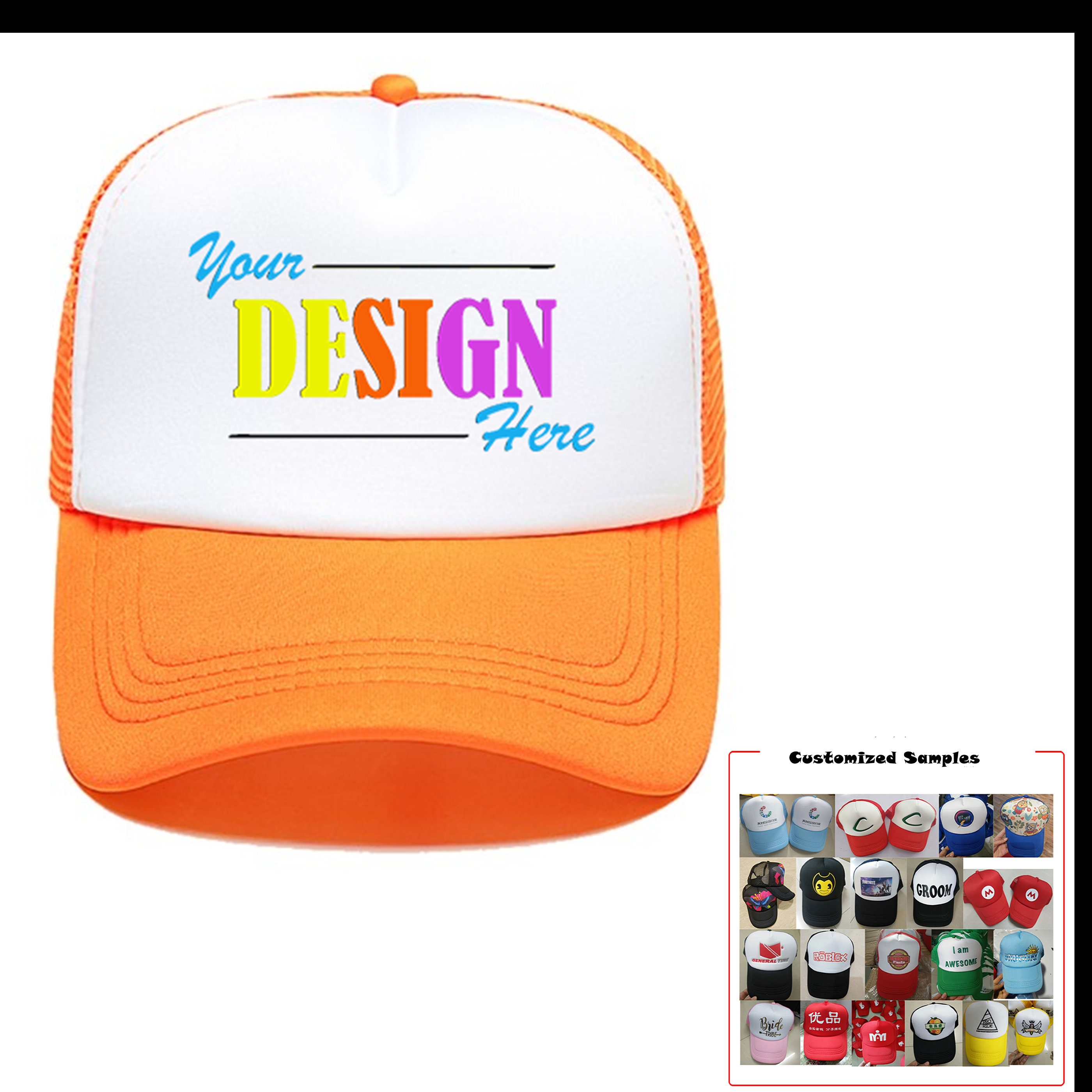 Adjustable Baseball Mesh Cap,custom Foam Trucker Hat, Personalized Foam ...