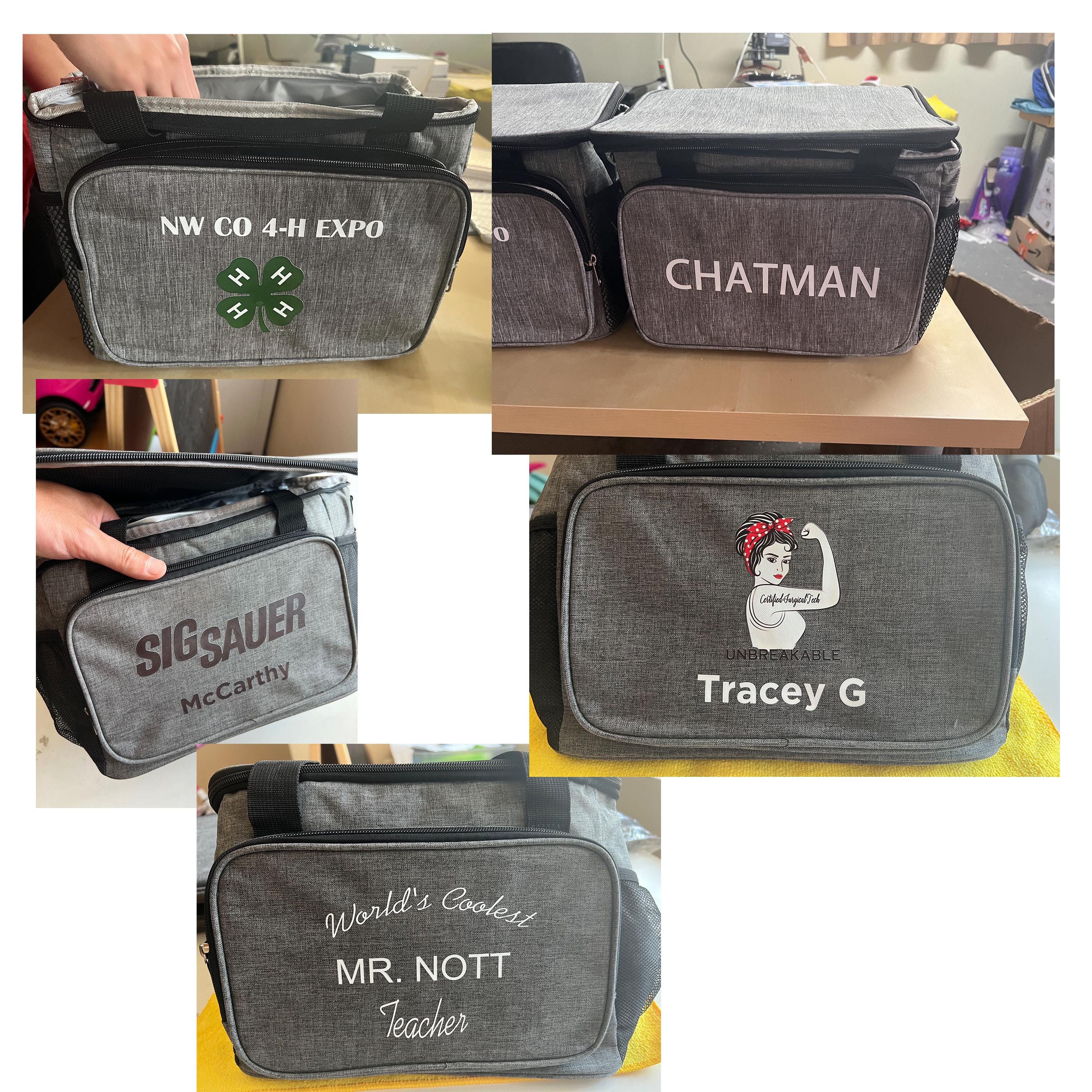 Customized 24 Can 15L Large Insulated Lunch Box Personalized Name ...